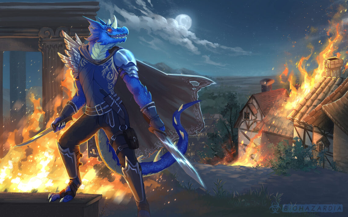 Blue Dragonborn Lore, Traits, and Roleplaying this Electrifying D&D ...